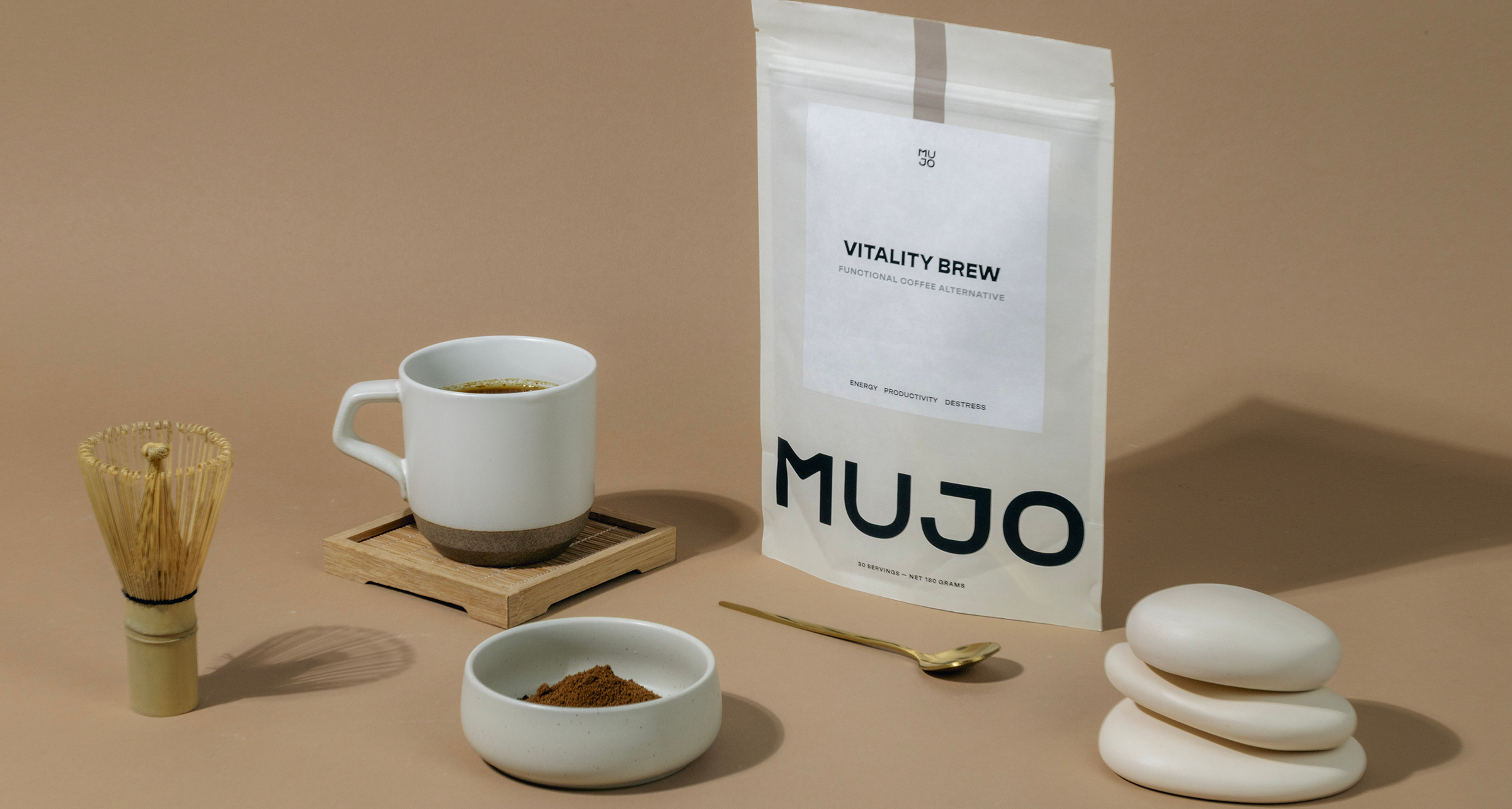 Mujo® | Mushroom Coffee Alternative with Lion's Mane & Ashwagandha